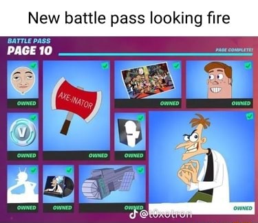 New battle pass looking fire 'BATTLE PASS PAGE 10 - iFunny