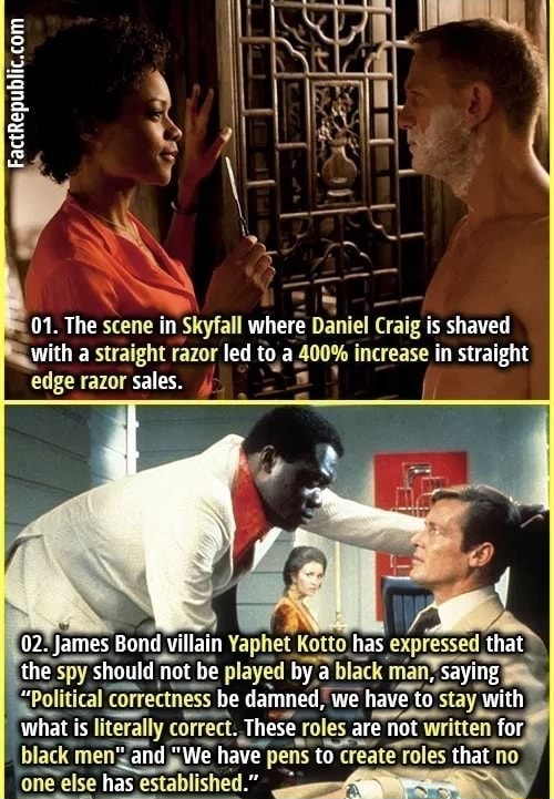 FaciRepubliccom 01. The scene in Skyfall where Daniel Craig is shaved ...