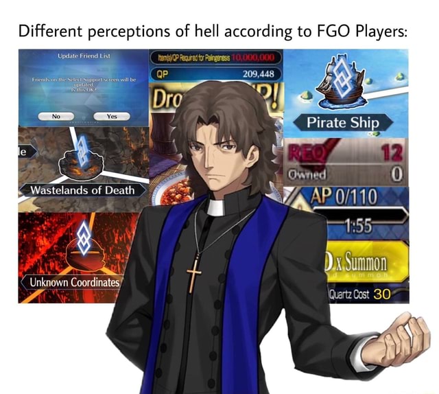 Different perceptions of hell according to FGO Players: Update Friend ...