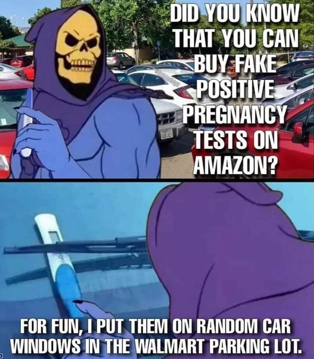DID YOU KNOW THAT YOU CAN BUY FAKE POSITIVE. PREGNANCY TESTS ON AMAZON ...