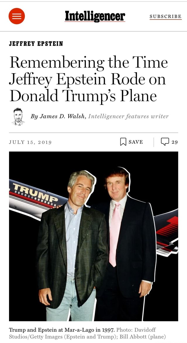 JEFFREY EPSTEIN neer SUBSCRIBE Remembering the Time Jeffrey Epstein ...