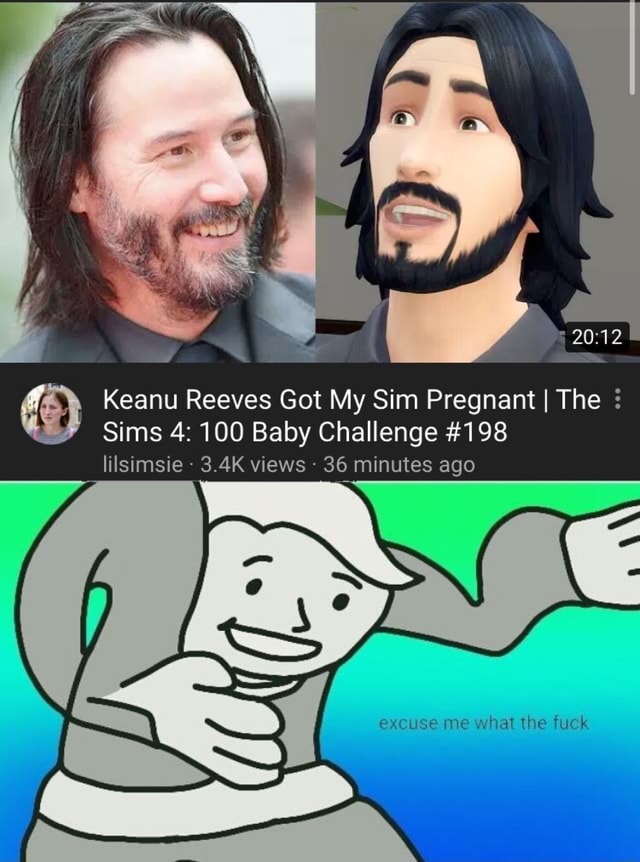 Keanu Reeves Got My Sim Pregnant I The 3 Sims 4: 100 Baby Challenge ...