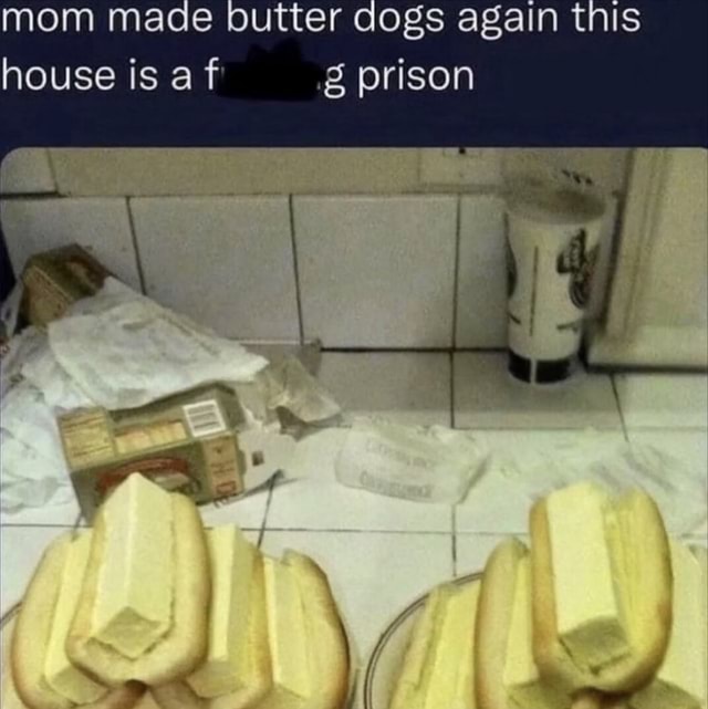 Mom butter dogs again this house is af prison - iFunny