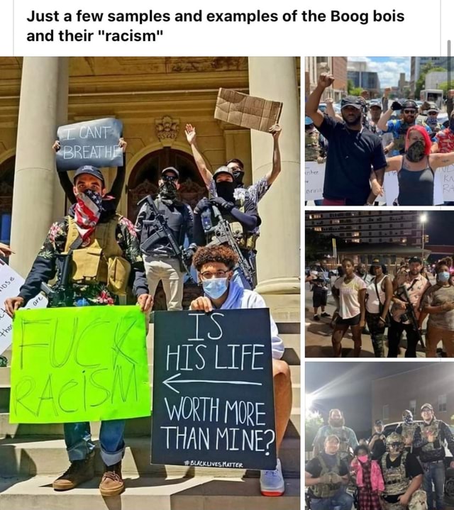 Just a few samples and examples of the Boog bois and their "racism ...