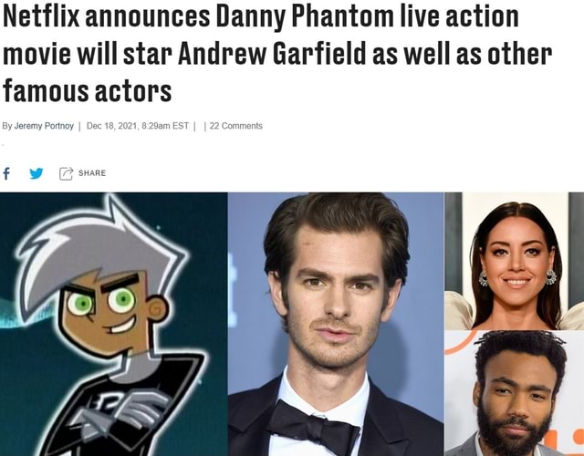 Netflix announces Danny Phantom live action movie will star Andrew ...