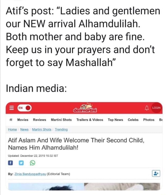 Atif's post: "Ladies and gentlemen our NEW arrival Alhamdulilah. Both ...