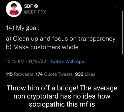 14) My goal: a) Clean up and focus on transparency b) Make customers ...
