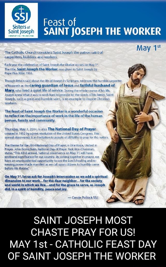 Sisters ot SAINT JOSEPH THE WORKER May The Catholic Churcli consideis ...