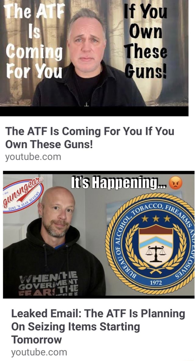 The ATF Is Coming For You The ATF Is Coming For You If You Own These ...