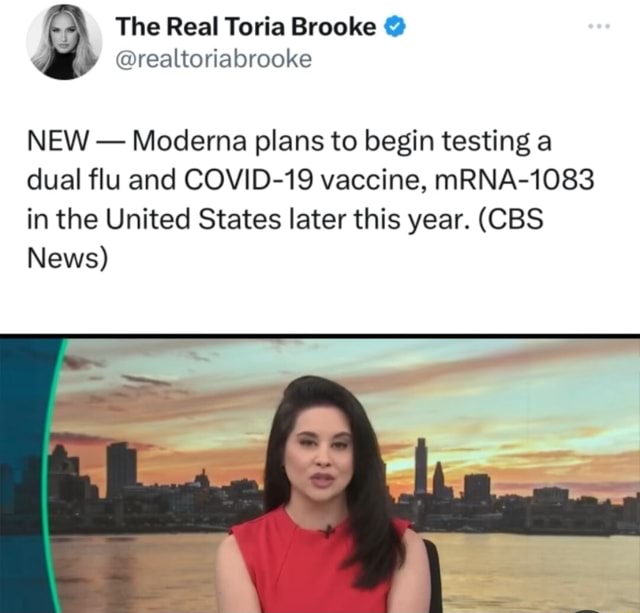 The Real Toria Brooke @realtoriabrooke NEW - Moderna plans to begin ...