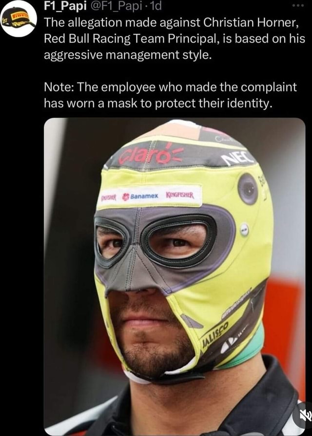 F1_Papi @F1_Papi- 'id The allegation made against Christian Horner, Red ...