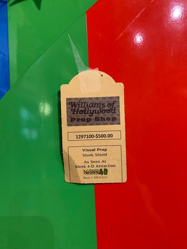 Visual Prop Shrek Shield As Seen At Shrek Attraction DWA - iFunny