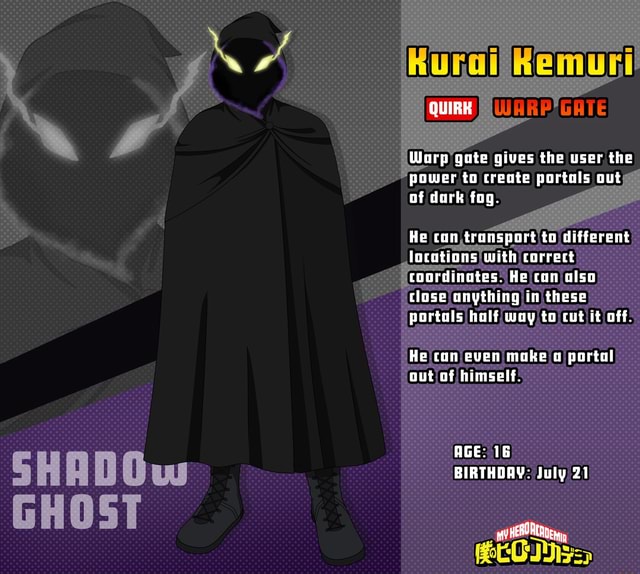 QUIRK Warp gate gives the user the power to create portals out of dark ...