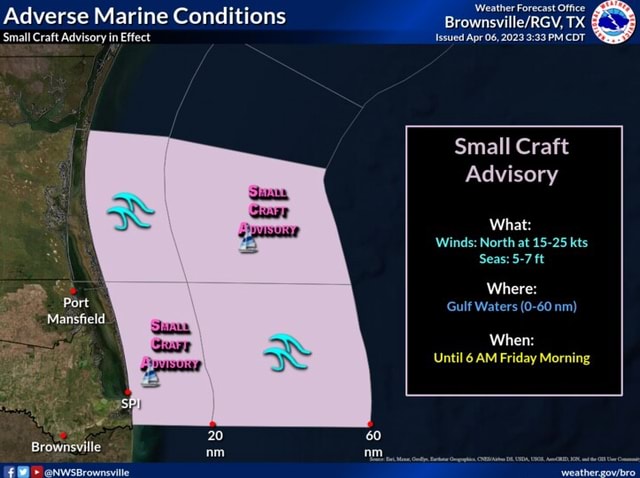 Adverse Marine Conditions 'Small Craft Advisory in Effect Port ...