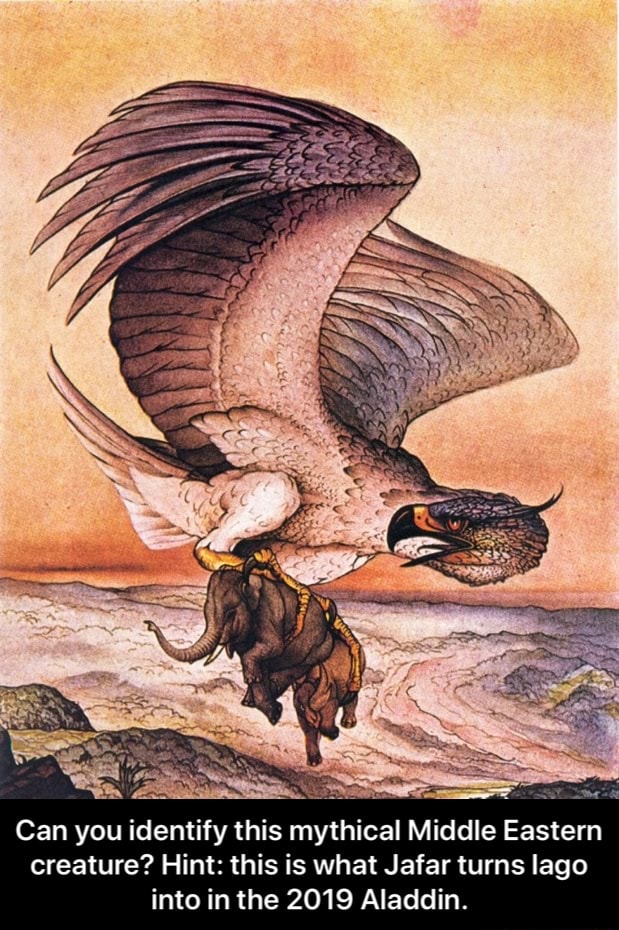 Can you identify this mythical Middle Eastern creature? Him: this is ...