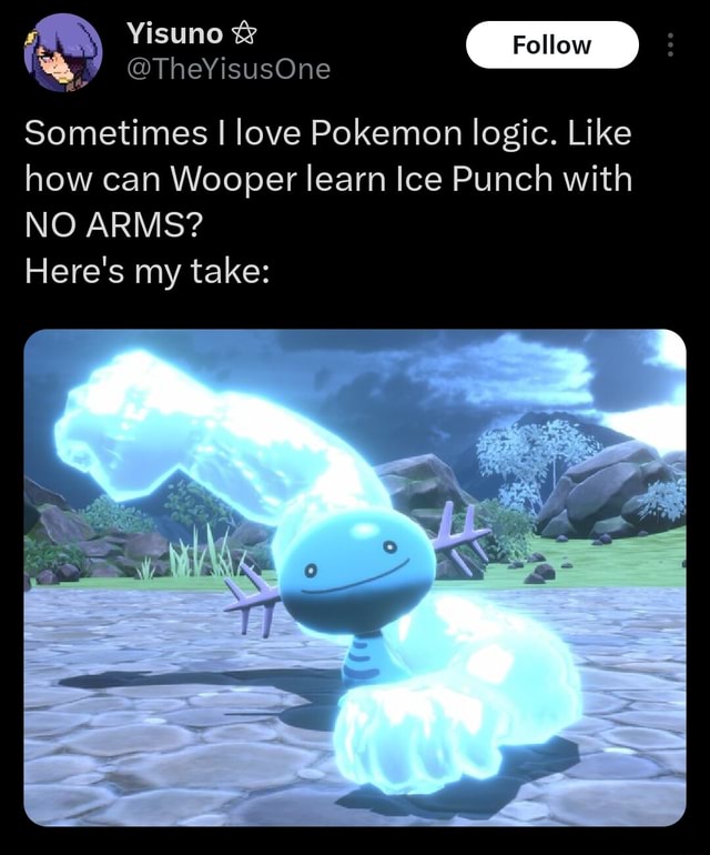 Follow Follow Yisuno Sometimes I love Pokemon logic. Like how can ...