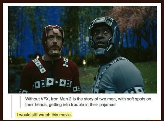 Iron Man without VFX - Without VFX, Iron Man 2 is the story of two men ...