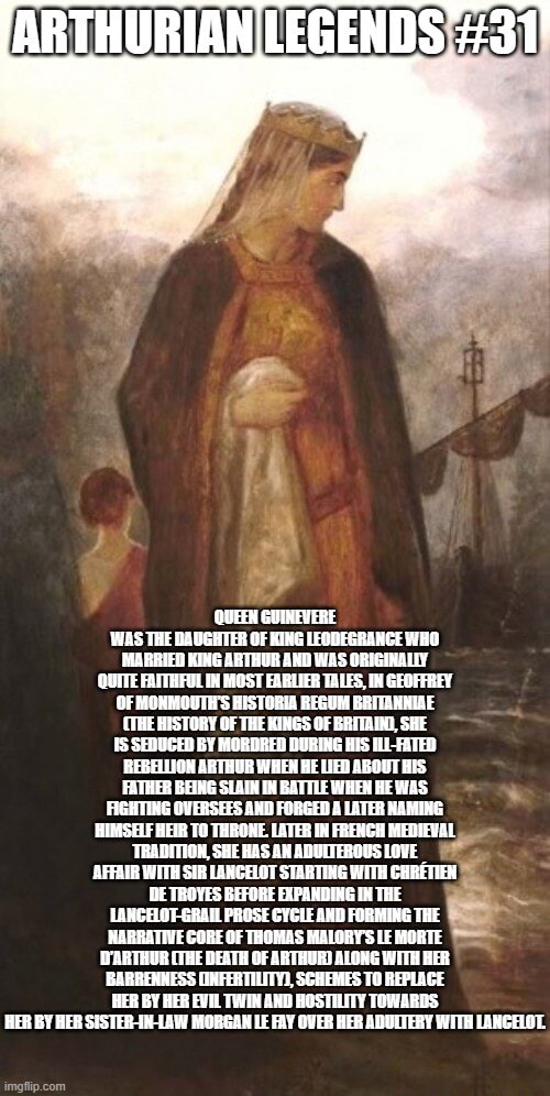 Queen Guinevere was the daughter of King Leodegrance who married King ...