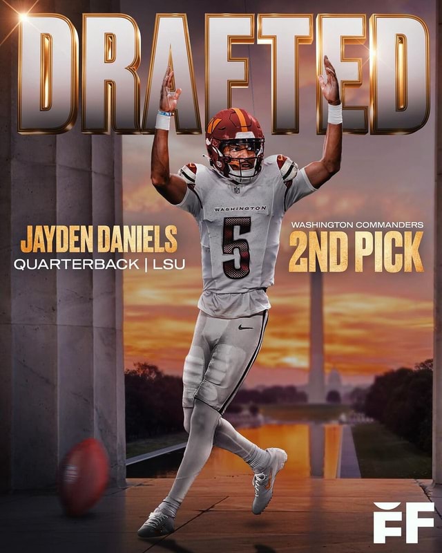 With the 2nd overall pick of the 2024 @nfldraft, the @commanders select ...