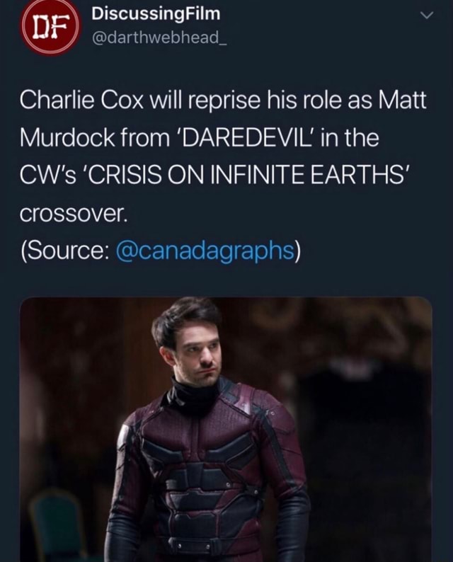 Charlie Cox will reprise his role as Matt Murdock from 'DAREDEVIL' in ...