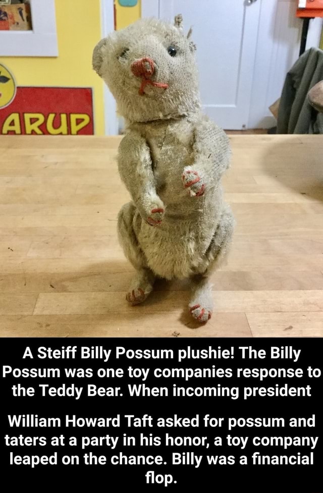 A Steiff Billy Possum plushie! The Billy Possum was one toy companies ...