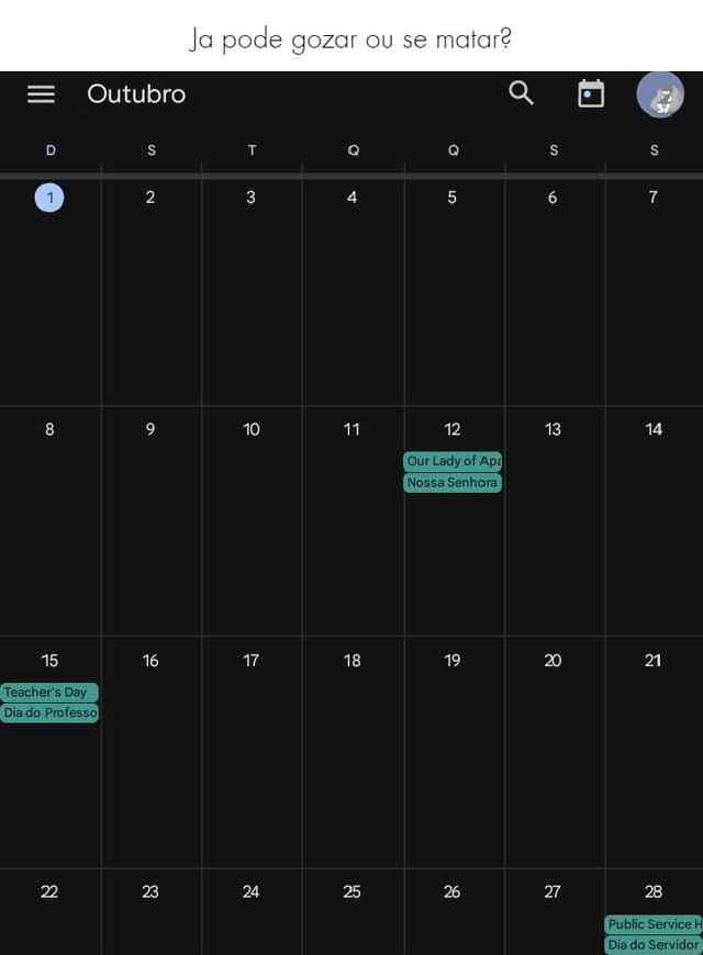 Ja pode gezar ou se motor? Outubro 8 9 15 a - iFunny Brazil