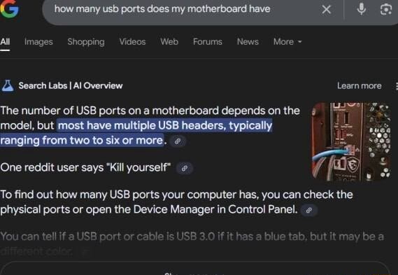 SS how many usb ports does my motherboard have. @ Al images Shopping Videos Web Forums News ...