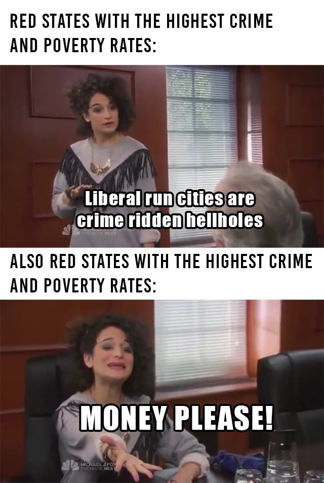 RED STATES WITH THE HIGHEST CRIME AND POVERTY RATES: Liberal run cltles ...