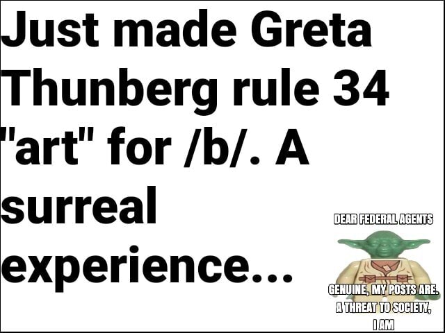 Just made Greta Thunberg rule 34 surreal experience... - iFunny