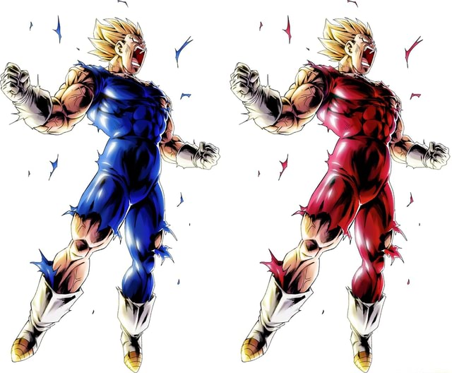 MAJIN!! Witness the power of Majin Vegeta! His uncontrollable rage and ...