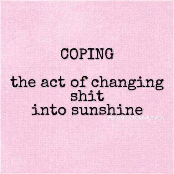 COPING the act of changing shit into sunshine - iFunny