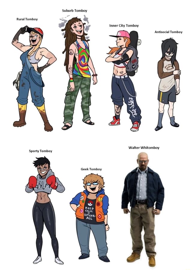Suburb Tomboy Rural Tomboy Inner City Tomboy Antisocial Tomboy Walker ...