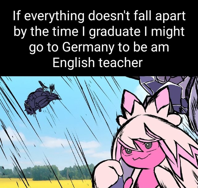 If everything doesn't fall apart by the time I graduate I might go to ...