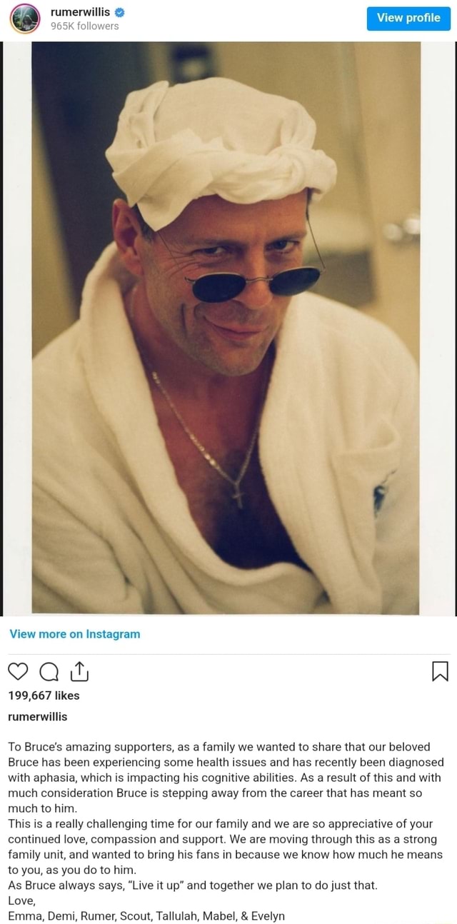 Bruce Willis Spectacularly Breaks Die Hard Promise After 34 Years - View profile 965K followers ...