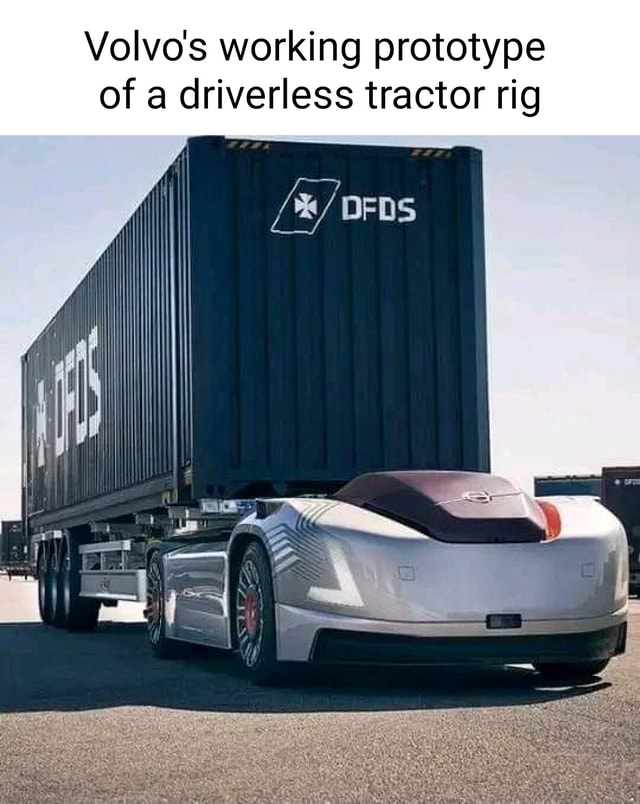 Volvo's working prototype of a driverless tractor rig I - America’s ...