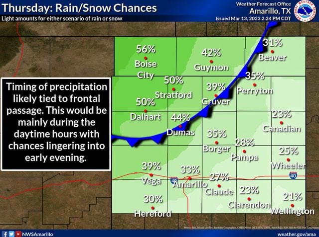 Thursday: Chances Light amounts for either scenario of rain or snow ...