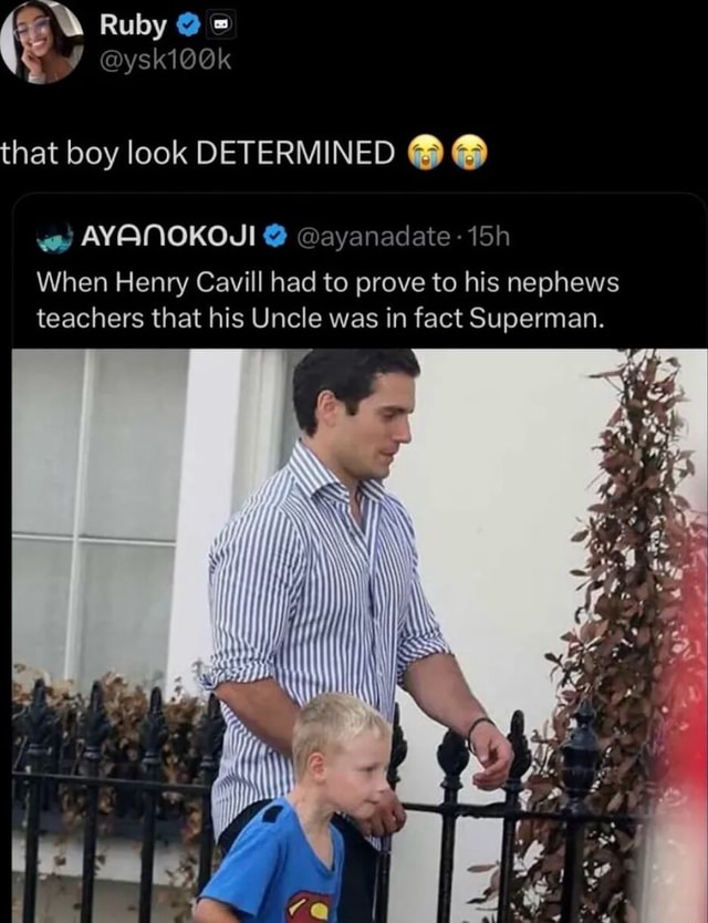 GA\\ Ruby @ = @yski00k that boy look DETERMINED When Henry Cavill had ...