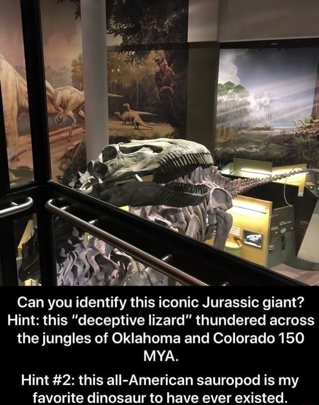 Can you identify this iconic Jurassic giant? Hint: this "deceptive ...