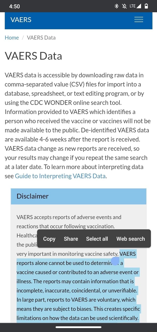 VAERS Home / VAERS Data VARS Data VAERS data is accessible by ...
