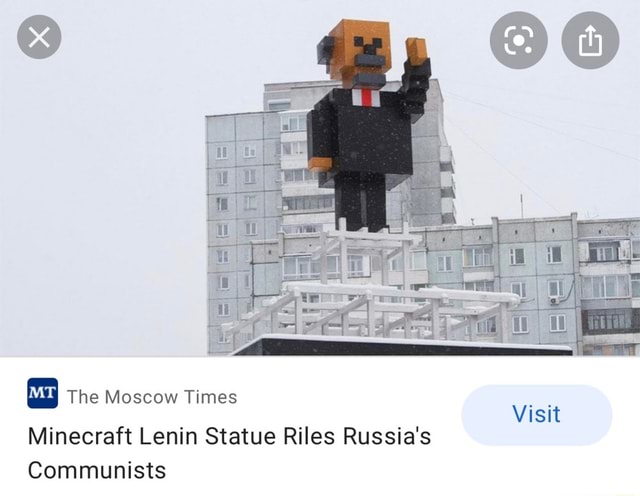 Wied The Moscow Times Visit Minecraft Lenin Statue Riles Russia's ...