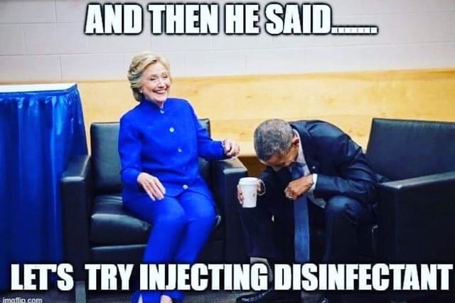 LET'S, TRY INJECTING DISINFECTANT - America’s best pics and videos