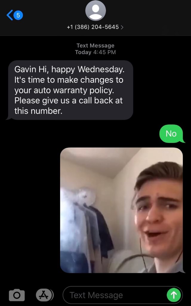 Gavin Hi, happy Wednesday. It's time to make changes to your auto ...