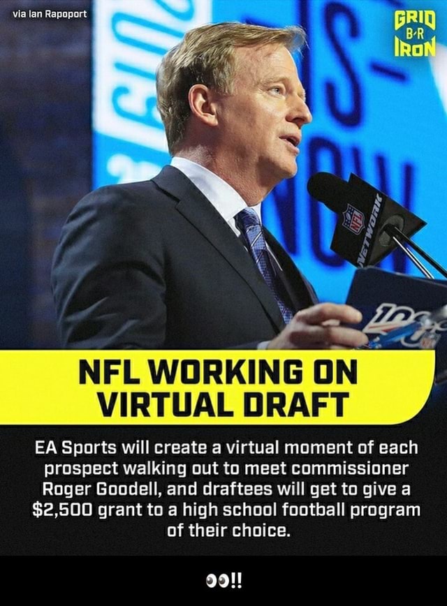 Via lan Rapoport VIRTUAL DRAFT EA Sports will create a virtual moment ...