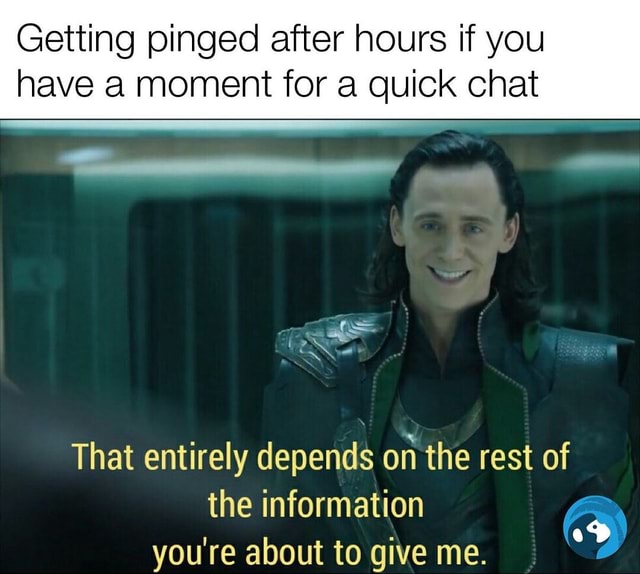Responding the next day saying Yes - Getting pinged after hours if you ...