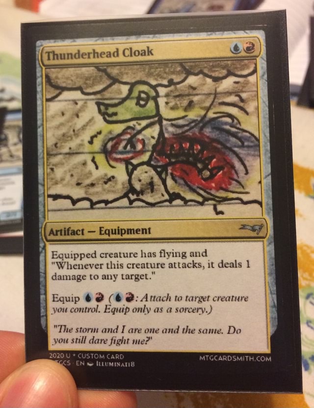 ¡[Artifact Equipment Equipped creature has flying and "Whenever this ...