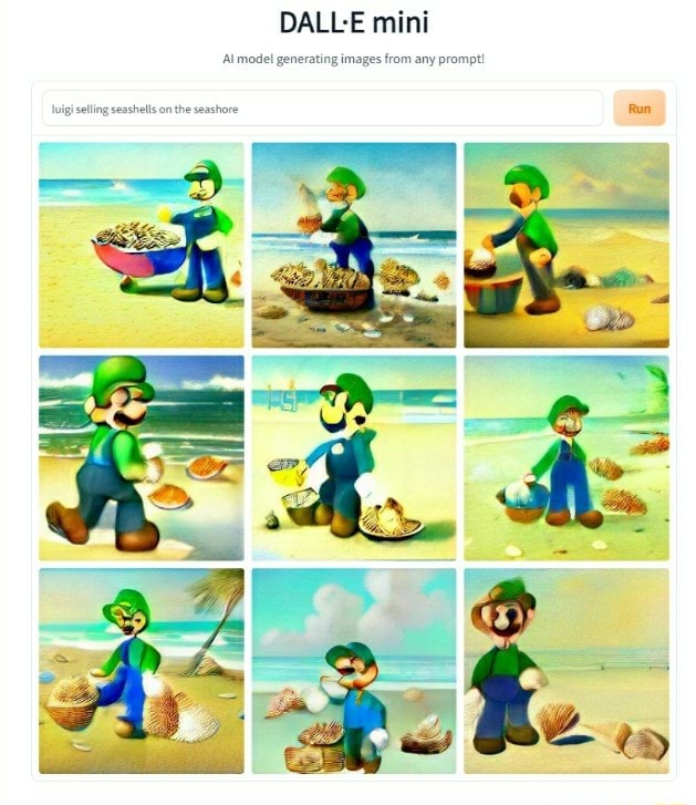 DALLE mini [Al model generating images fram any prampt! - iFunny