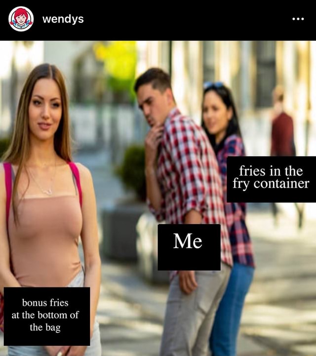 Wendys Fries In The Fry Container Bonus Fries At The Bottom Of The Bag