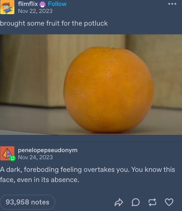 Ix Follow 2023 brought some fruit for the potluck penelopepseudonym Nov ...