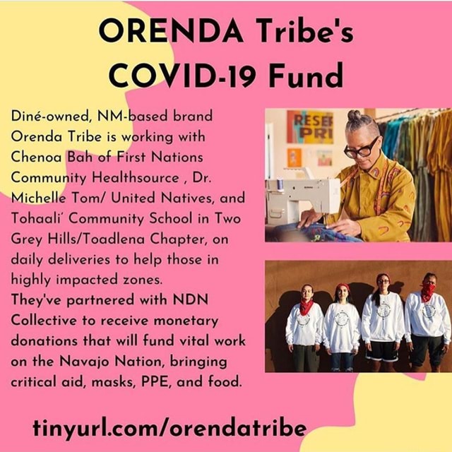 Din-owned, NM-based brand Orenda Tribe is working with Chenoa Nations ...