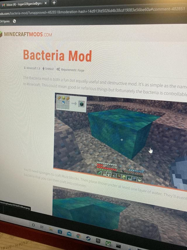 Simple the nam MINECRAFTMODS Bacteria Mod it - iFunny